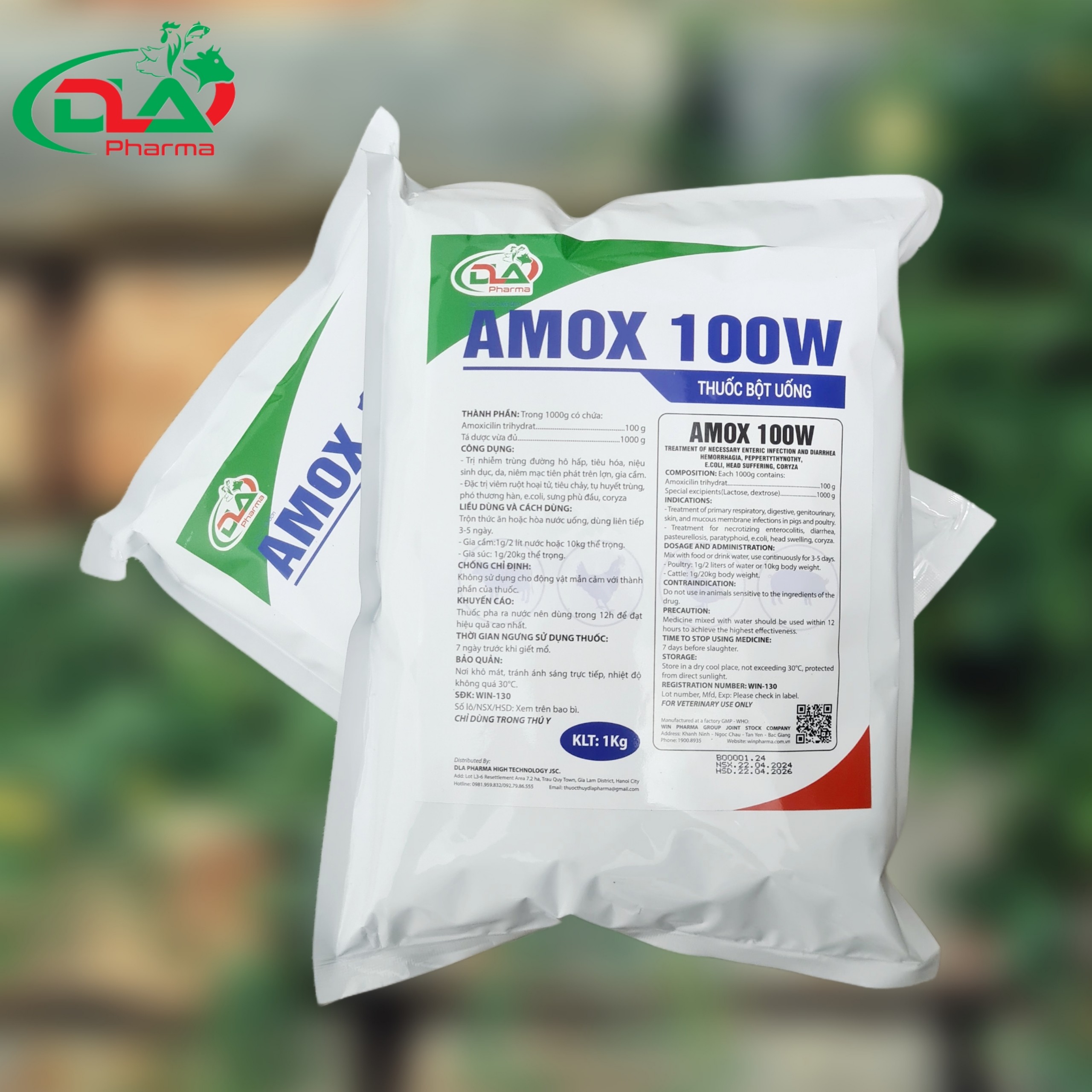 AMOX 100W | NHÓM SẢN PHẨM KHÁNG SINH BỘT CÔNG NGHỆ BAO VIÊN – DLA ...
